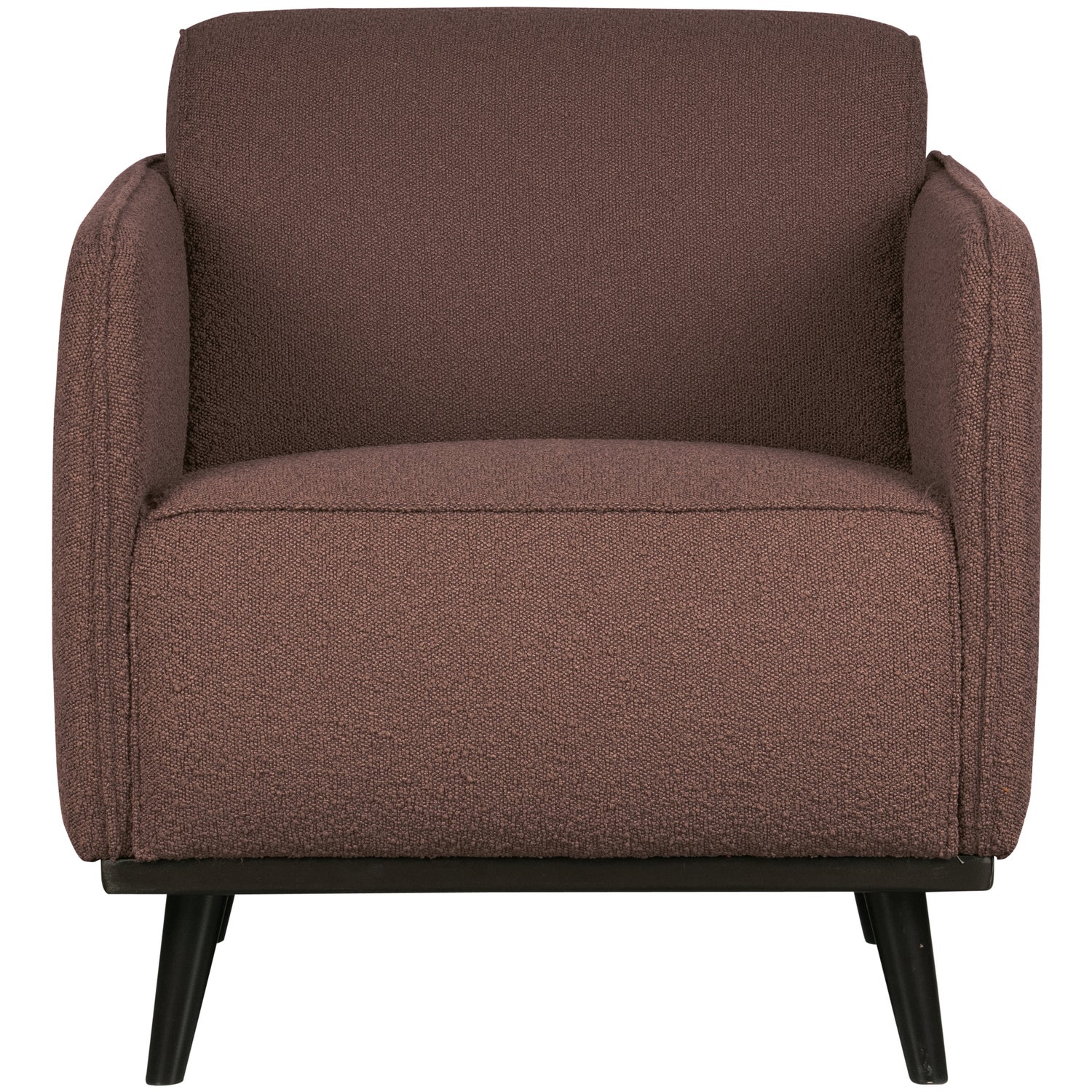 Fauteuil Statement met armleuning Bouclé - Coffee - Loft24.nl